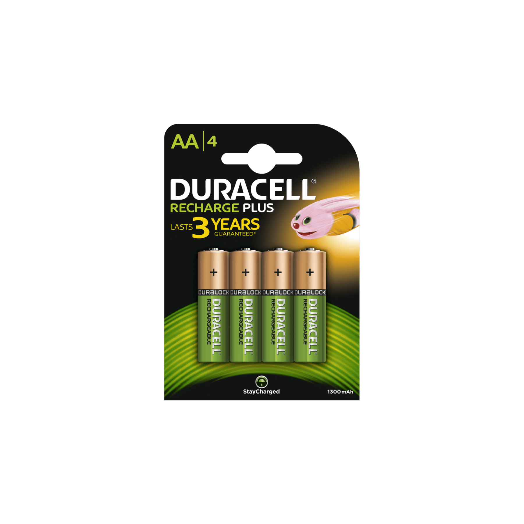 Duracell Rechargable Plus Aa Battery 1300mah 4s (DURHR6B4-1300SC)
